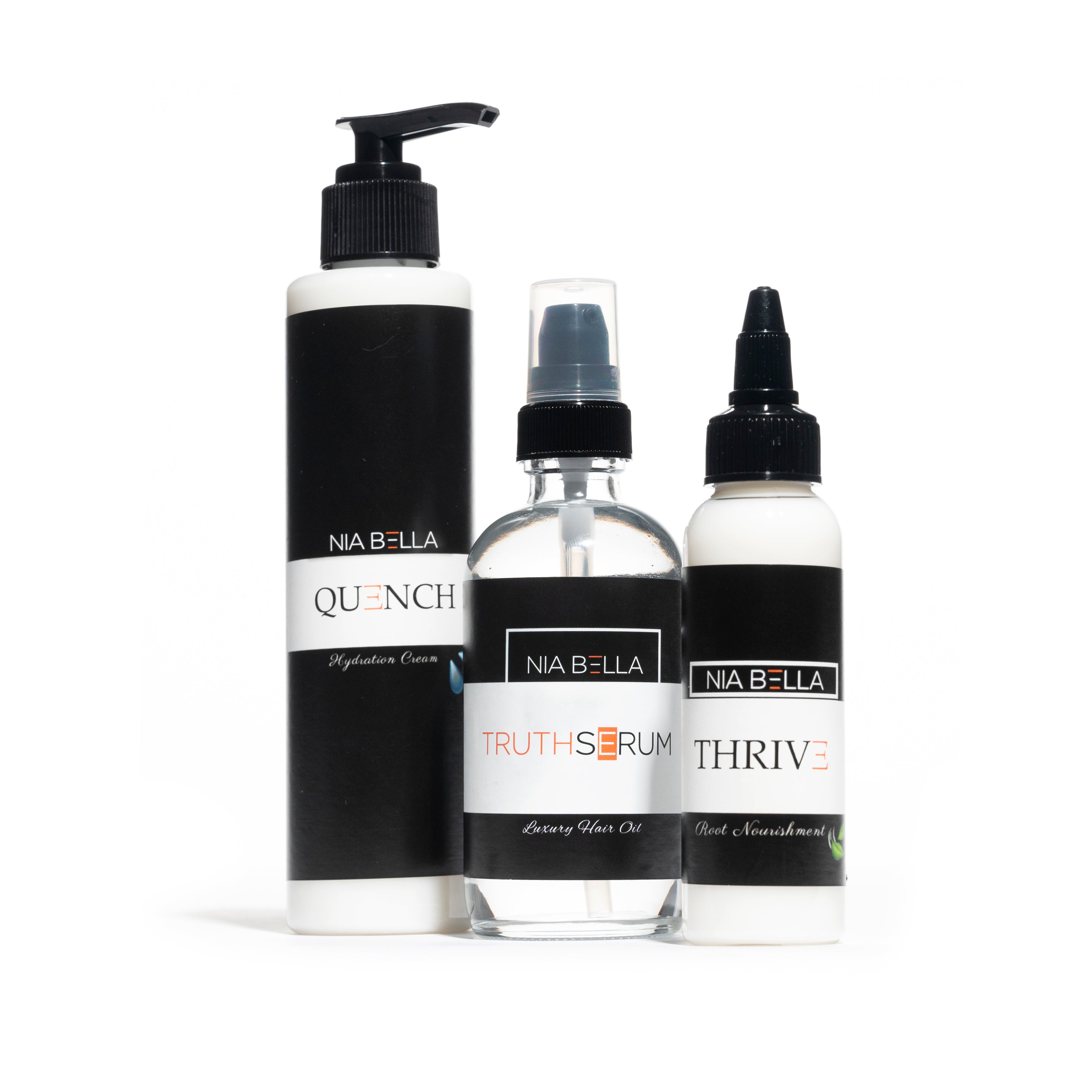Truth Serum | Quench | Thrive Bundle | Hair Treatment Oil – Nia Bella Hair Care